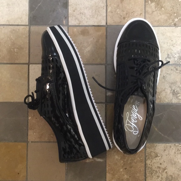 Shoes | Perforated Platform Laced Shoes | Poshmark